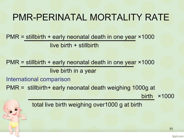 Infant Mortality Rate, perinatal mortality | PPTX