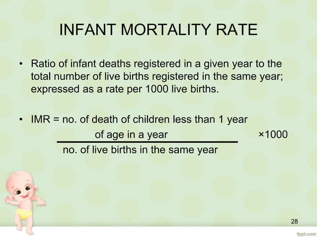 Infant Mortality Rate, perinatal mortality | PPTX