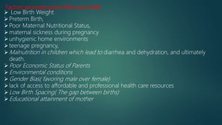 Infant Mortality Rate in India -Millennium Development Goal | PPTX
