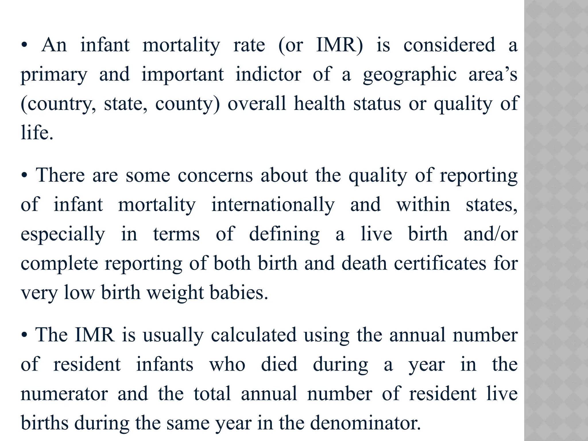 Infant Mortality Rate (IMR) 2024 - Vital Statistics.pptx
