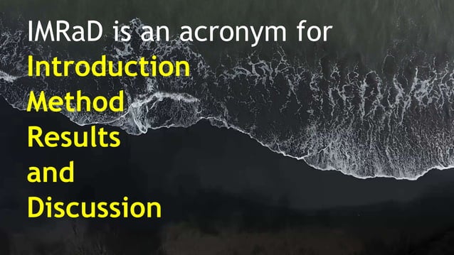 IMRad.pptx | Educational Assessment | Education