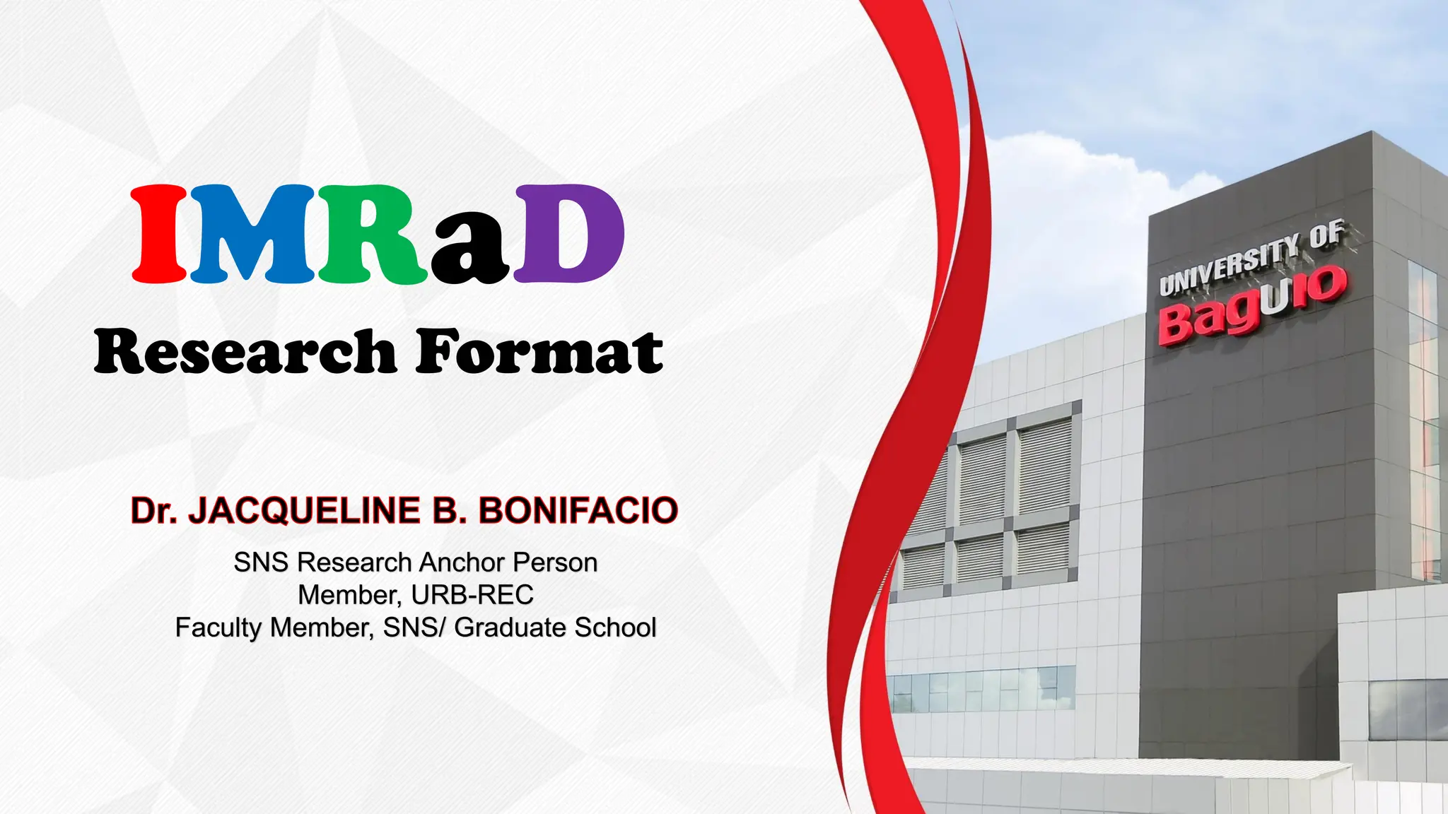 IMRaD Research Format by Dr. Jacqueline (PowerPoinT) | PDF