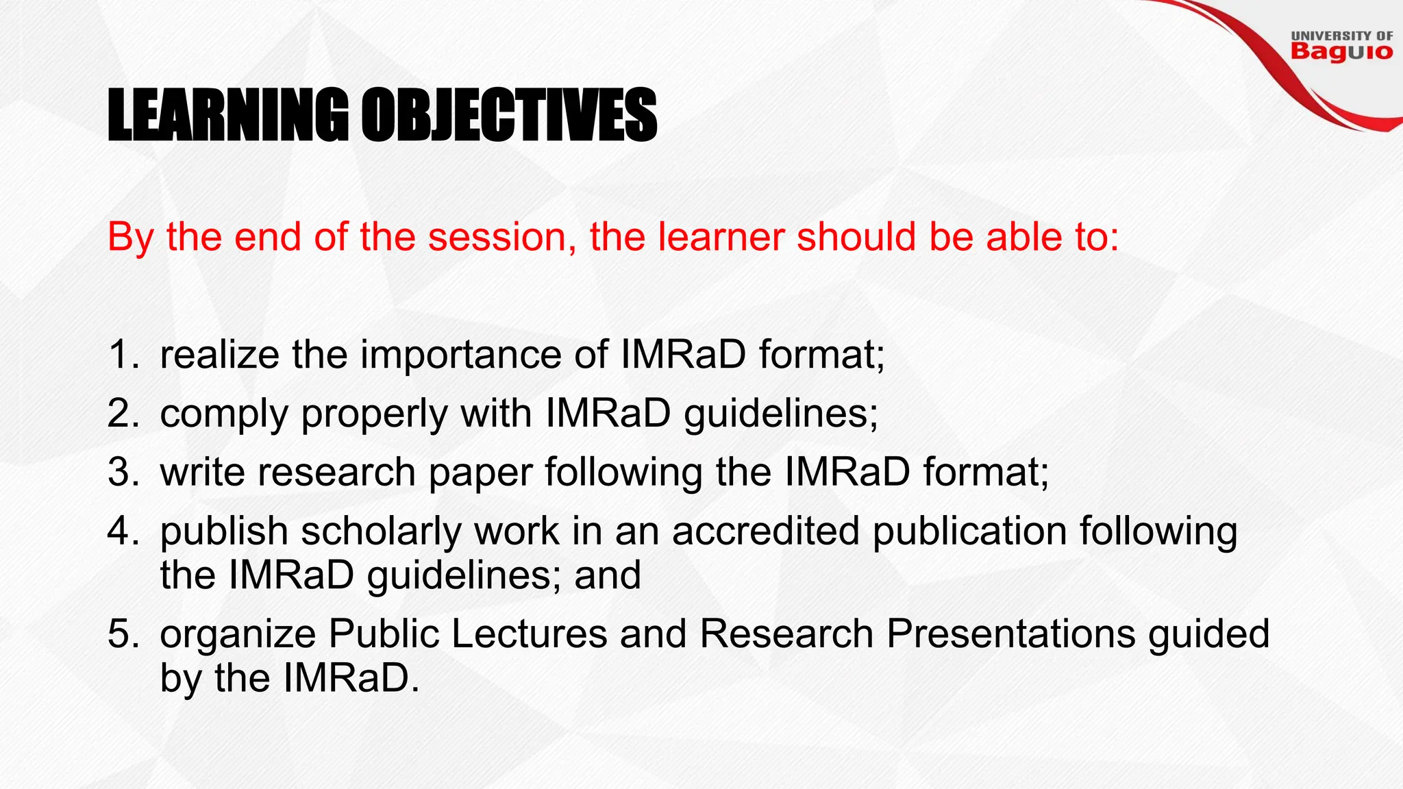 IMRaD Research Format by Dr. Jacqueline (PowerPoinT) | PDF