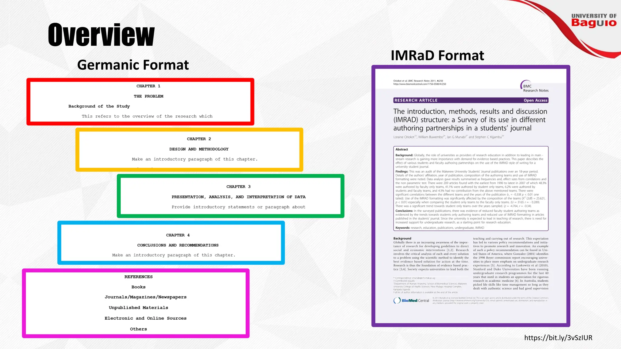 IMRaD Research Format by Dr. Jacqueline (PowerPoinT) | PDF