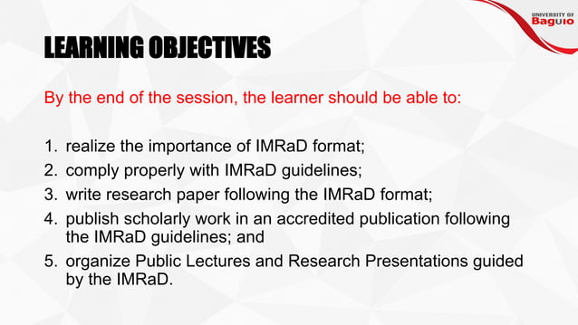 IMRaD Research Format by Dr. Jacqueline (PowerPoinT) | PDF ...