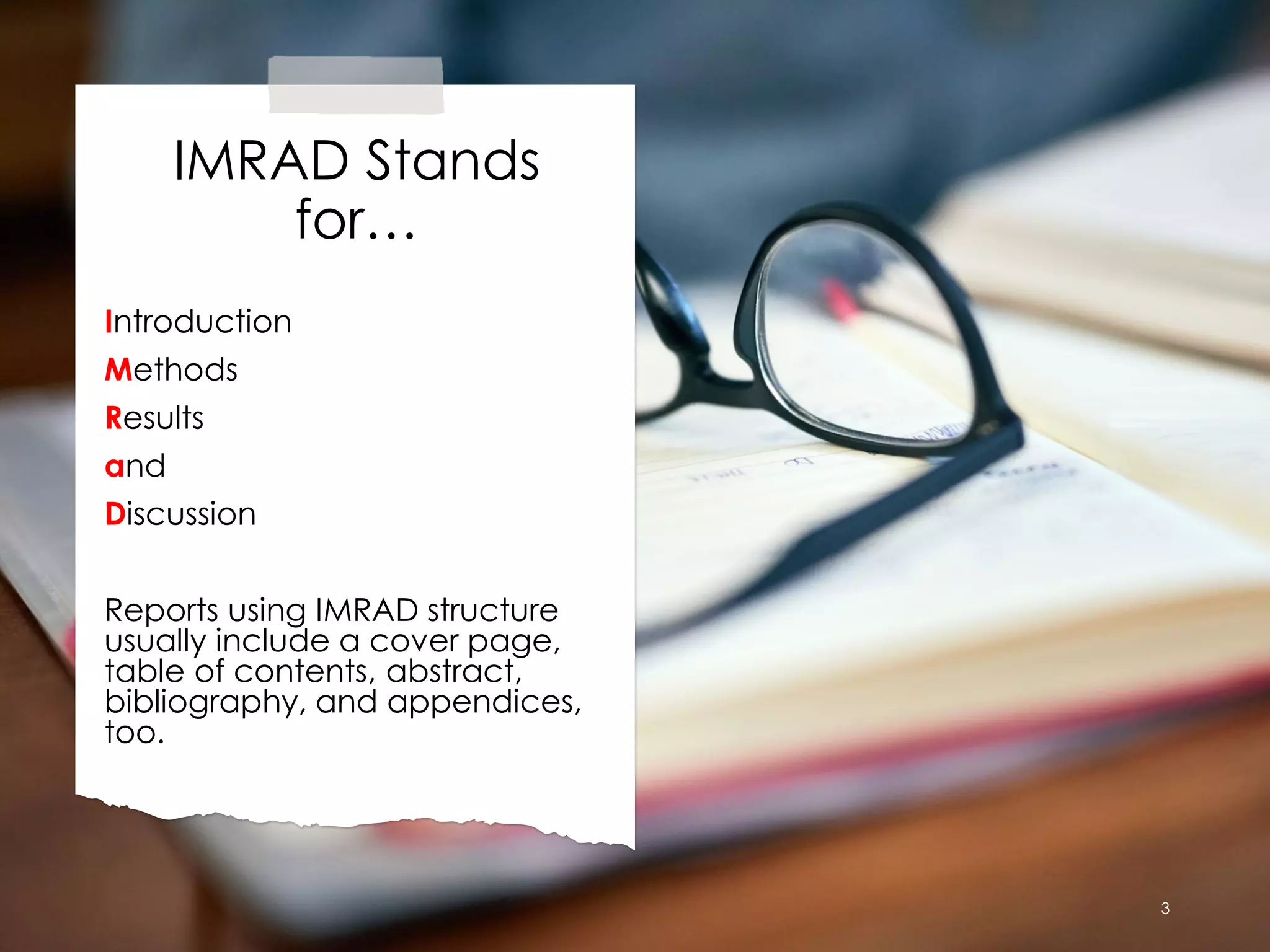 Imrad structure | PDF