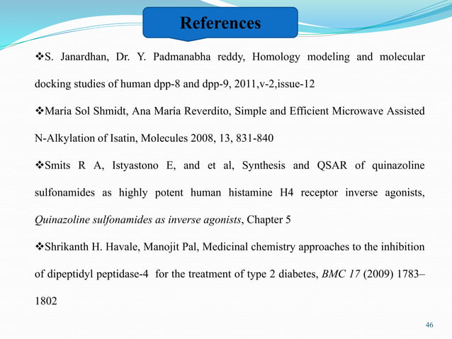 Design and Synthesis of some Pyrimidine as DPP-IV Inhibitors | PPT