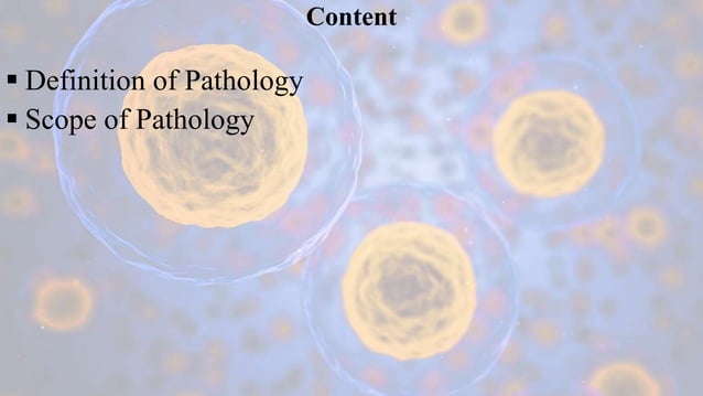 definition and scope of pathology | PPTX