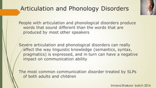 phonological disorders briefing & treatment | PDF