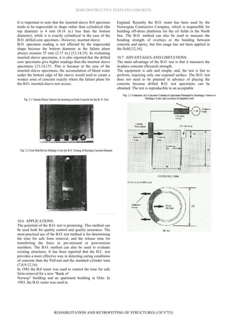 semi destructive tests on concrete _Imran_bk | PDF