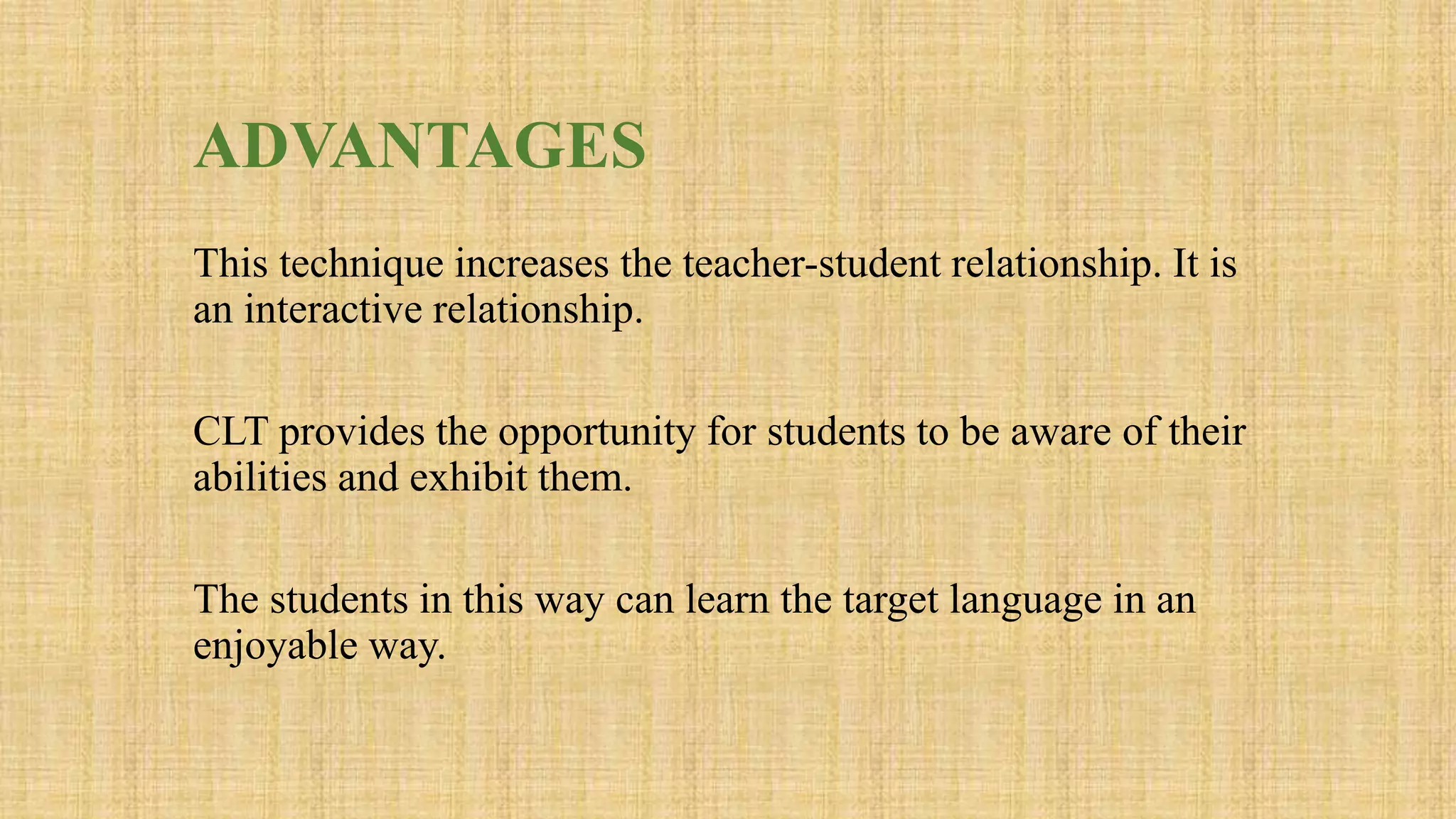 CLT "communicative language method" | PPTX
