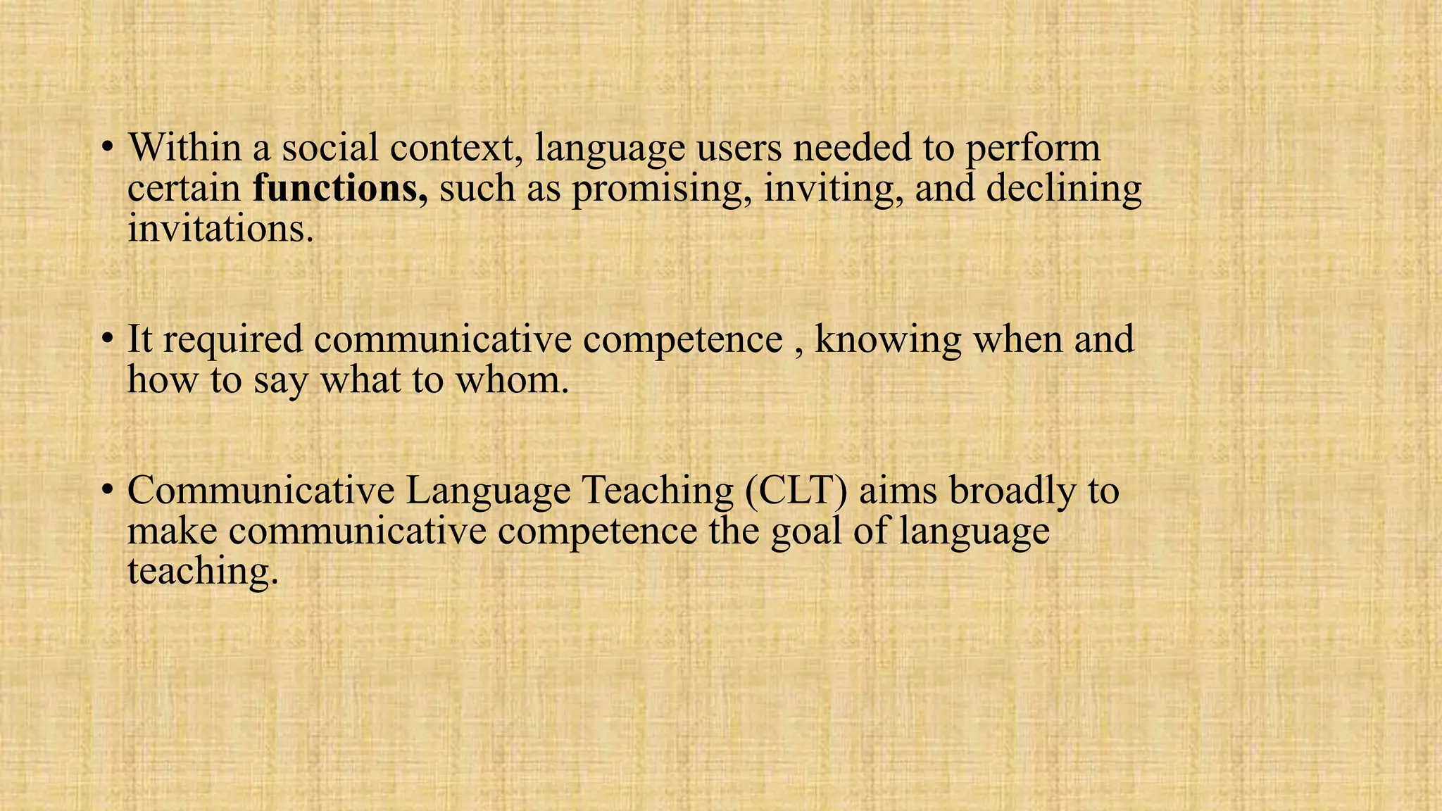 CLT "communicative language method" | PPTX