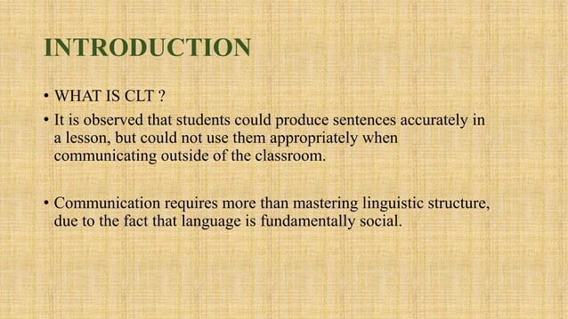 Clt Communicative Language Method Pptx