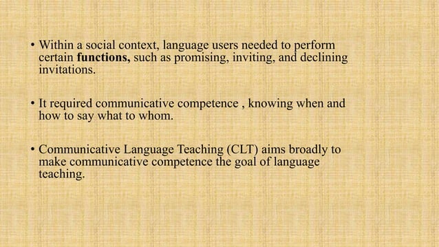 CLT "communicative language method" | PPTX