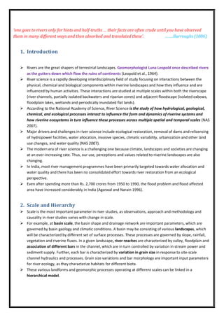 Introduction to River Science | PDF