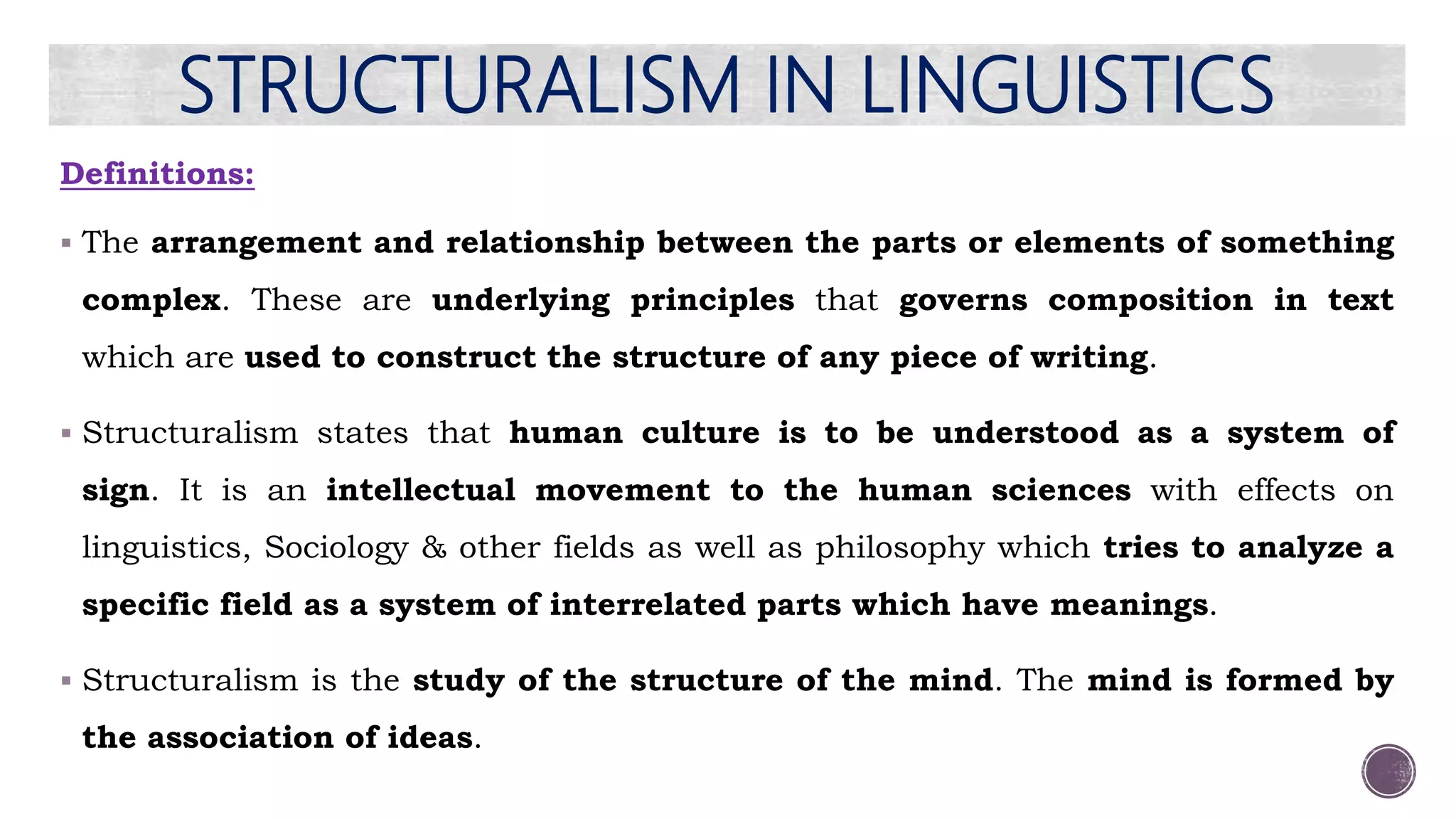 Structuralism Ppt