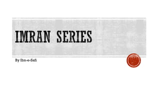 Imran Series (Urdu) Book List by Ibn-e-Safi | PDF