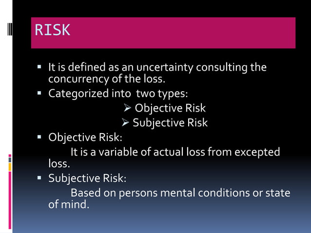 Risk & Risk Management | PPTX