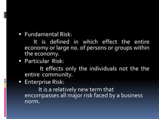Risk & Risk Management | PPTX