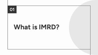 IMRD Slideshow- reading common scholarly source formats | PPT