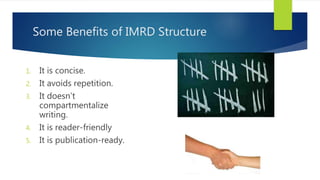 Reviewing the IMRD format | PPTX