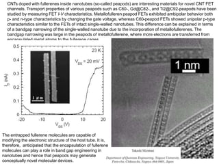 CNT as Field Effect Transistor application | PPT