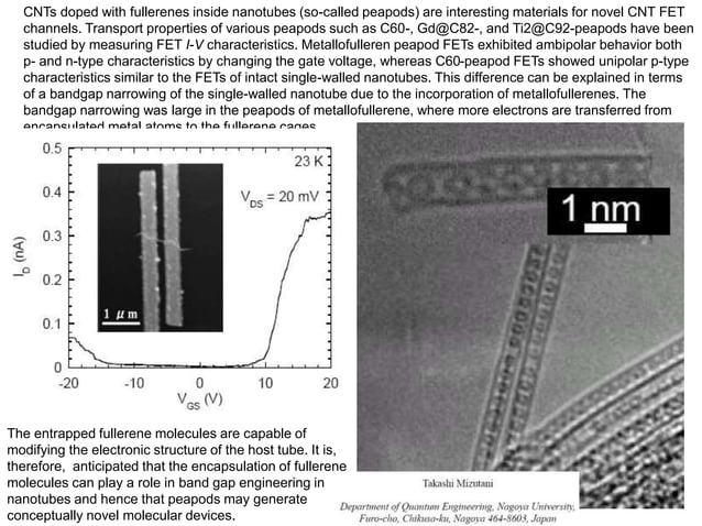 CNT as Field Effect Transistor application | PPT
