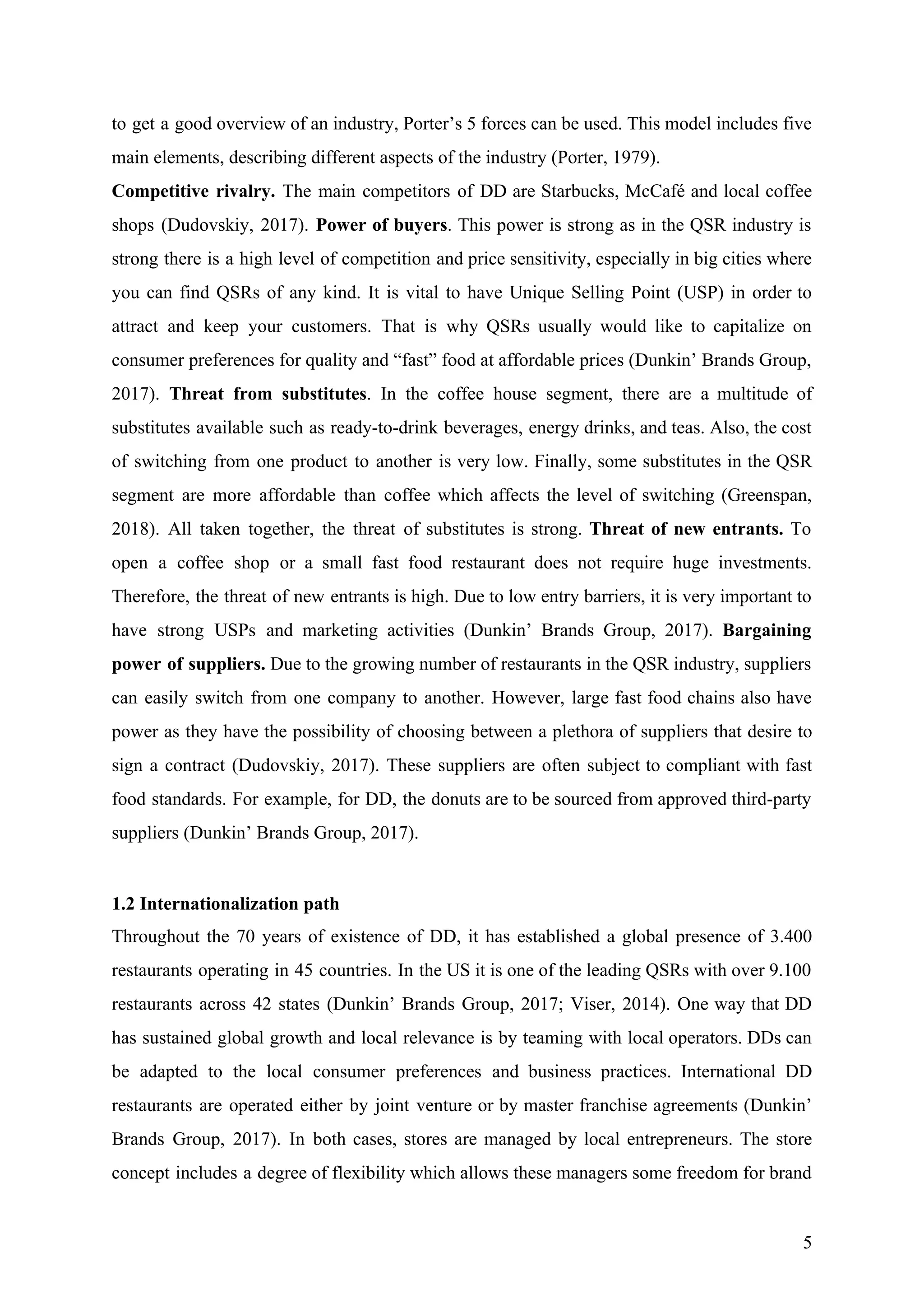 International management - Dunkin Donuts | PDF