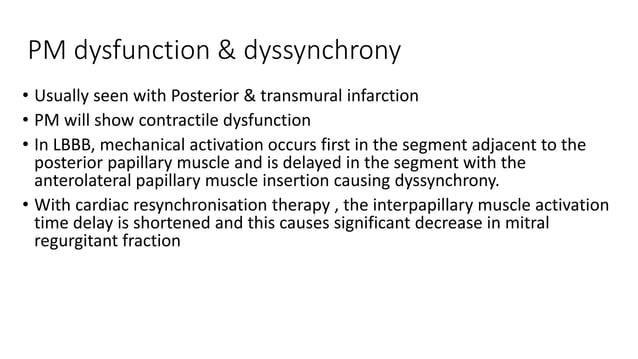 ishemic mitral regurgitation gopan Amrita hospital | PPTX | Heart and ...