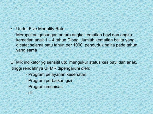 IMR, MMR, ASDR infertility fertility sex ratio | PPT