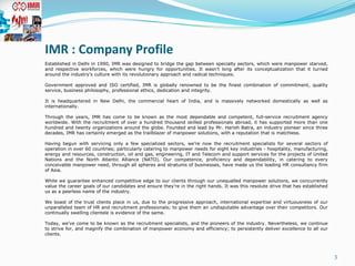 IMR Profile | PDF