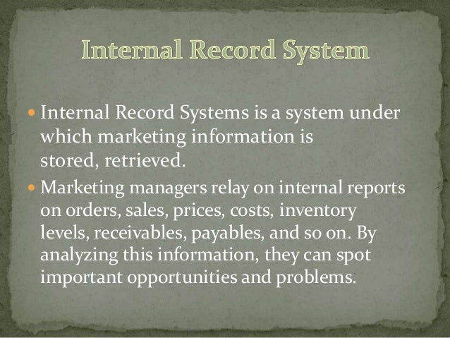 Internal Record System