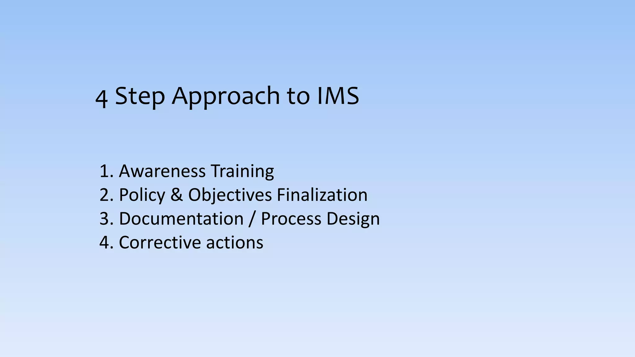 Integrated Management System, Training, IMS, Safety | PPTX