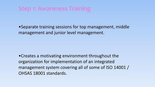 Integrated Management System, Training, IMS, Safety | PPTX | Business ...