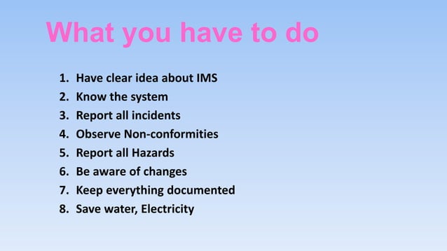 Integrated Management System, Training, IMS, Safety | PPTX | Business ...