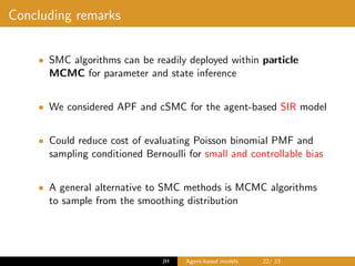 Sequential Monte Carlo Algorithms for Agent-based Models of Disease ...