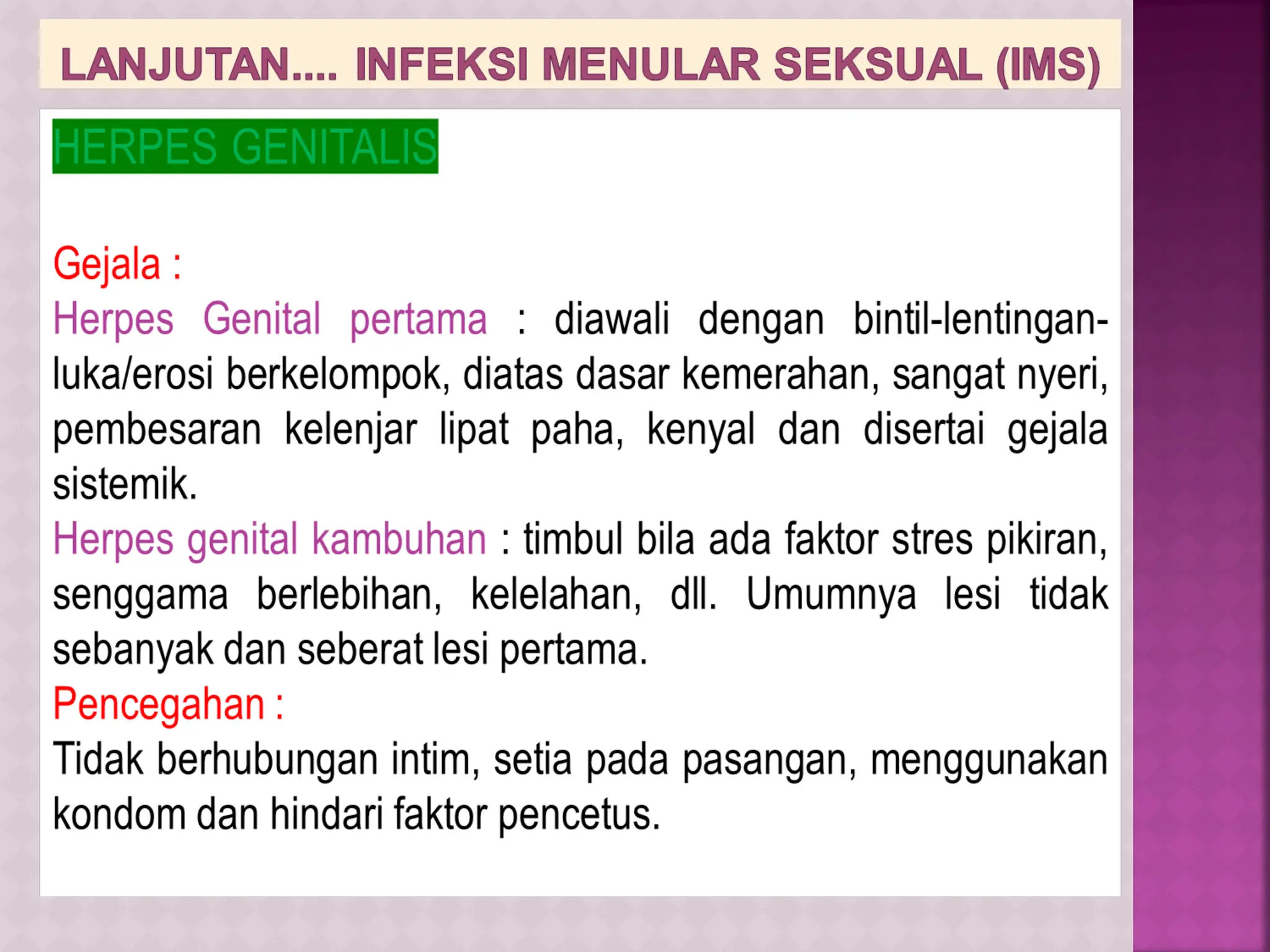 infeksi saluran reproduksi (infeksi menular seksual) - materi posyandu | PPT