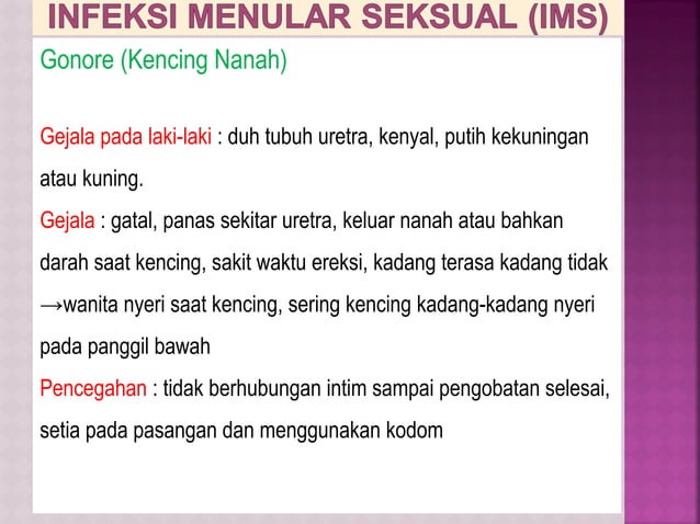 infeksi saluran reproduksi (infeksi menular seksual) - materi posyandu | PPT