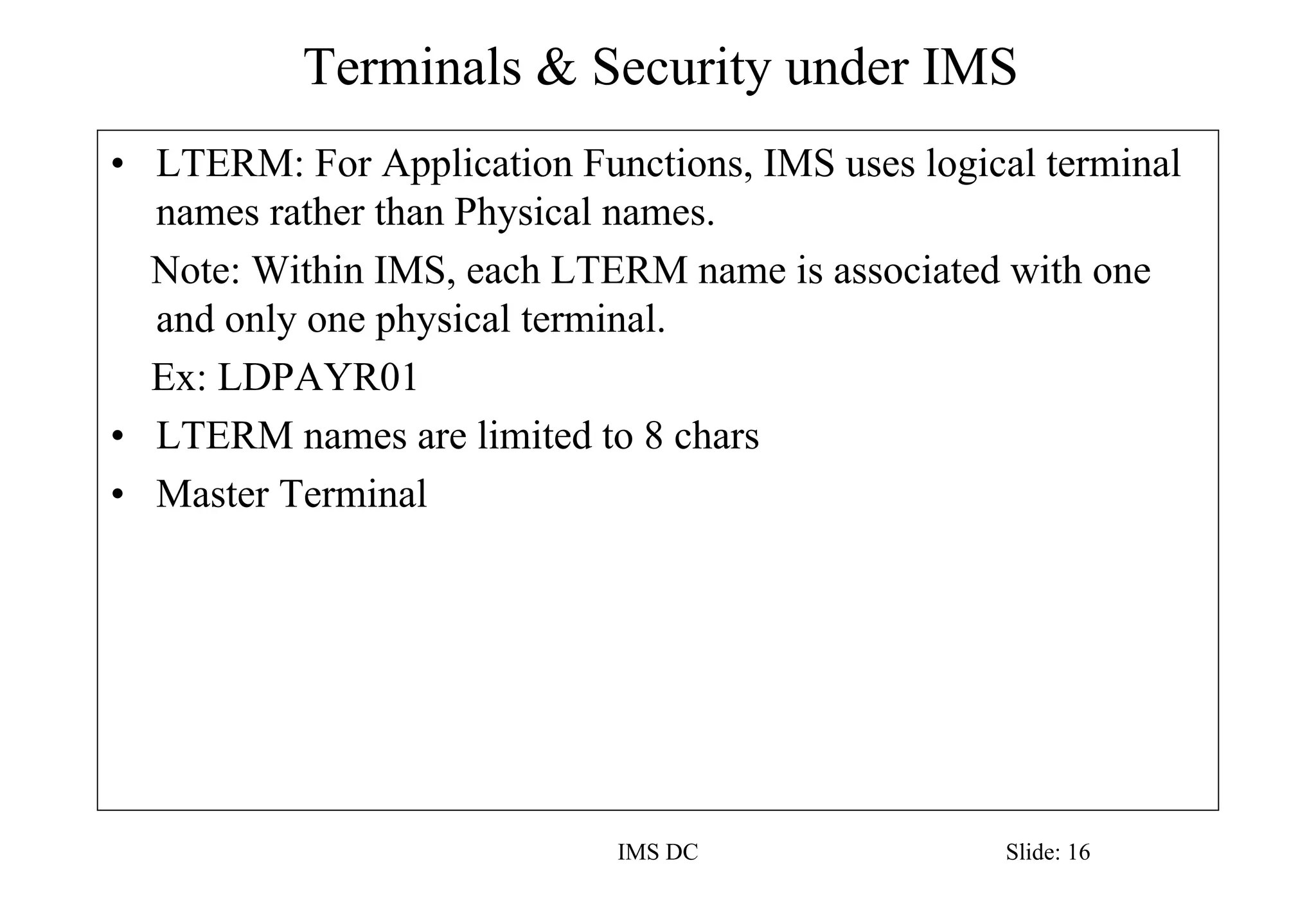 IMS DC Self Study Complete Tutorial | PDF