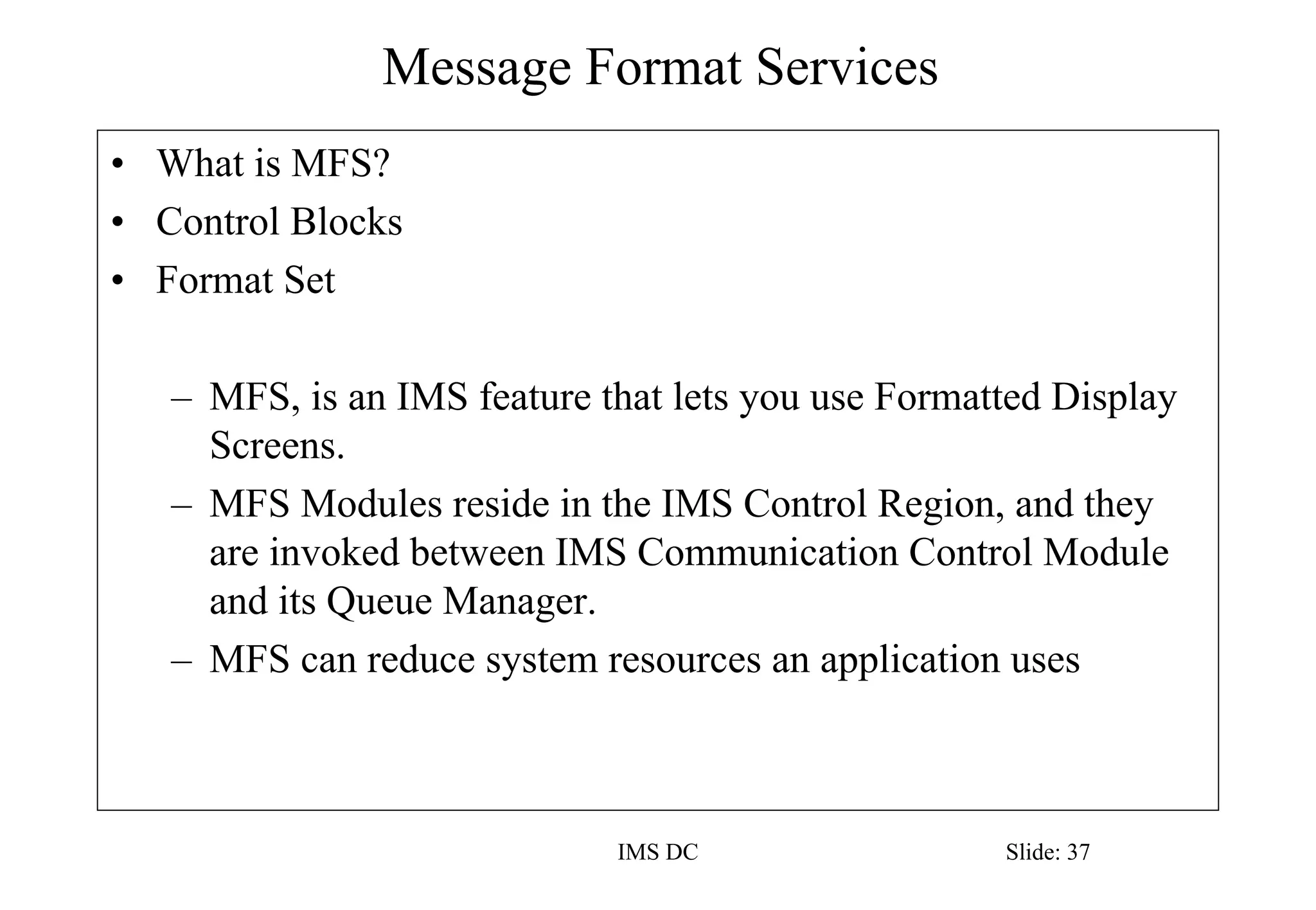 IMS DC Self Study Complete Tutorial | PDF