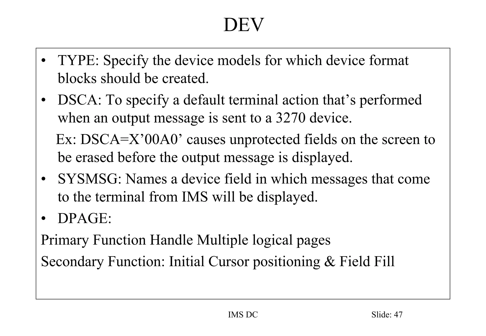IMS DC Self Study Complete Tutorial | PDF