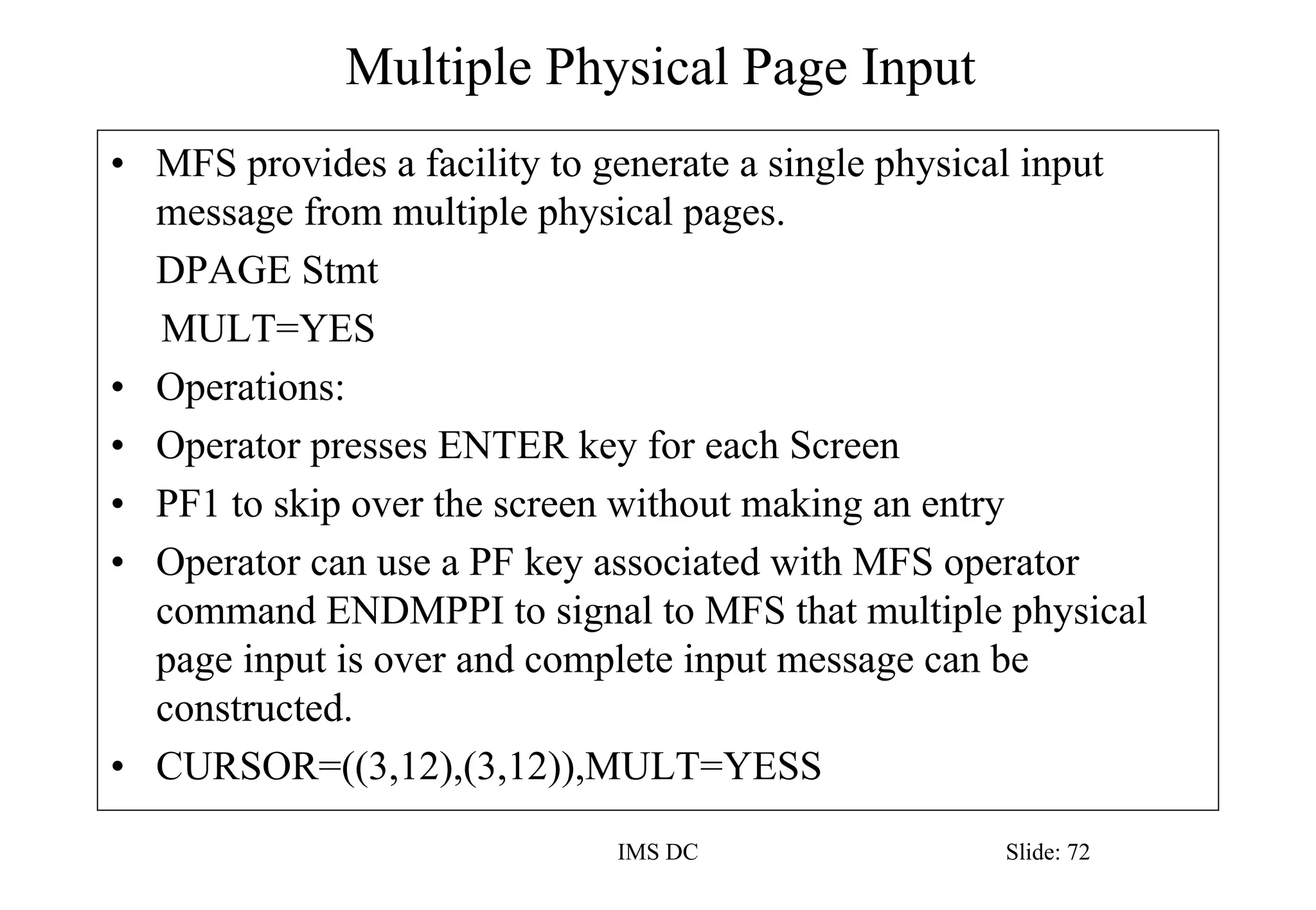 IMS DC Self Study Complete Tutorial | PDF