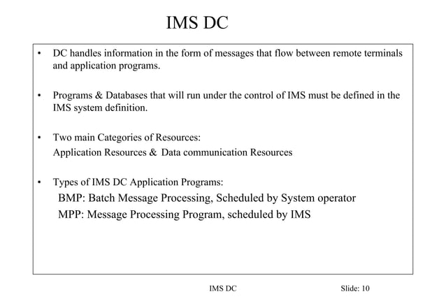 IMS DC Self Study Complete Tutorial | PDF