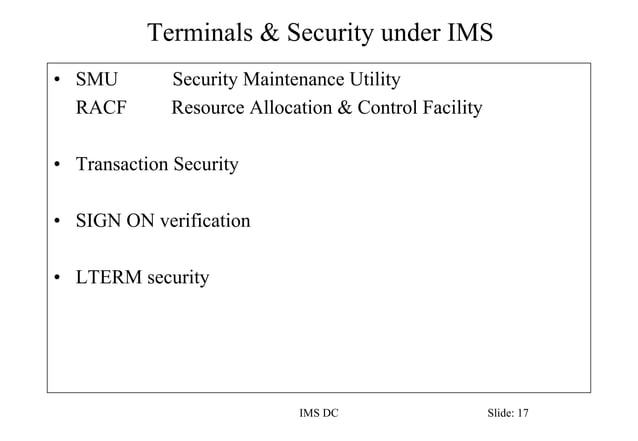 IMS DC Self Study Complete Tutorial | PDF