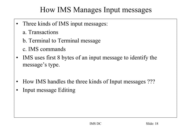 IMS DC Self Study Complete Tutorial | PDF