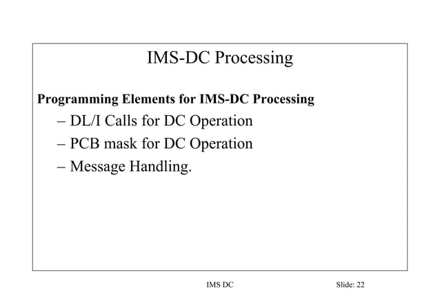 IMS DC Self Study Complete Tutorial | PDF