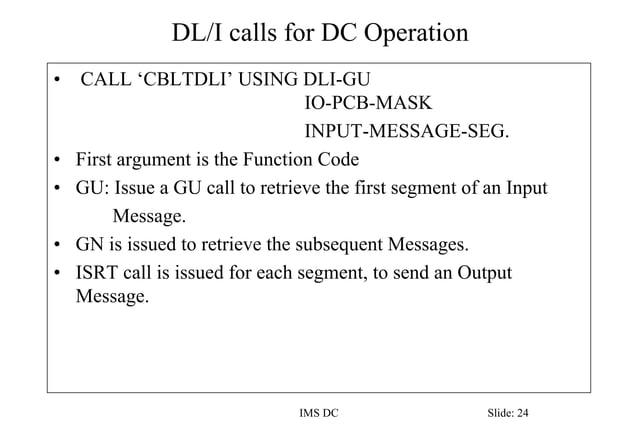 IMS DC Self Study Complete Tutorial | PDF