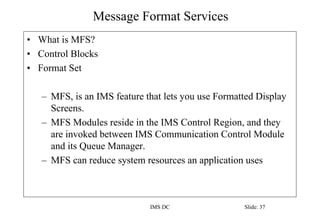 IMS DC Self Study Complete Tutorial | PDF