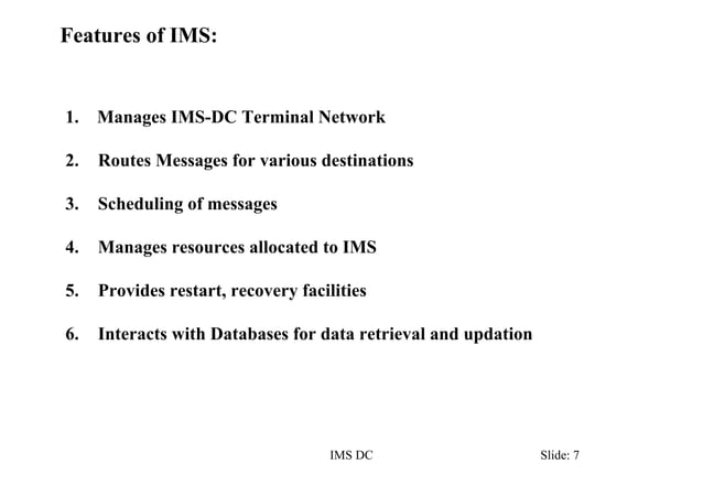 IMS DC Self Study Complete Tutorial | PDF
