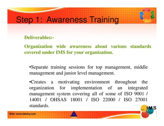 Ims integrated management system implementation steps-lakshy rev00-240914 | PDF